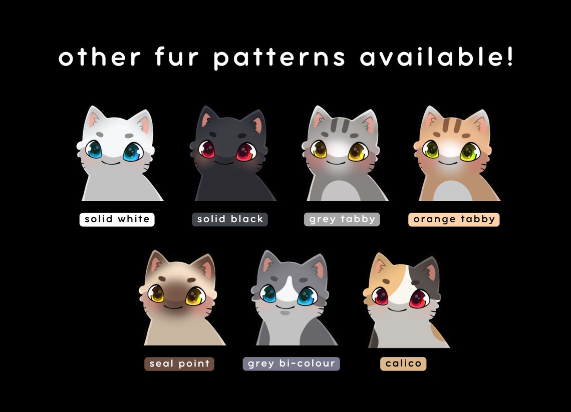 Animated Pop Cat Emote - Cute Chibi Cat - Kawaii - Neko, Kitty | Gaming ...