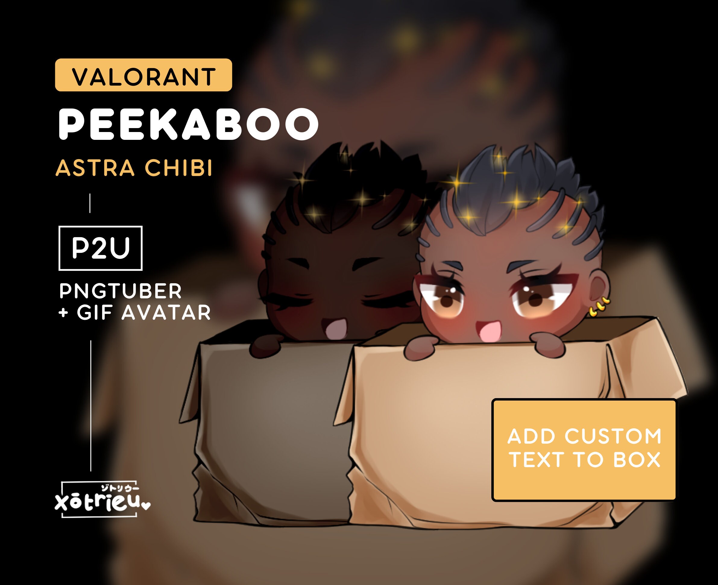 Valorant Astra Peekaboo Pngtuber | Cute Astra Chibi Emote | Twitch ...