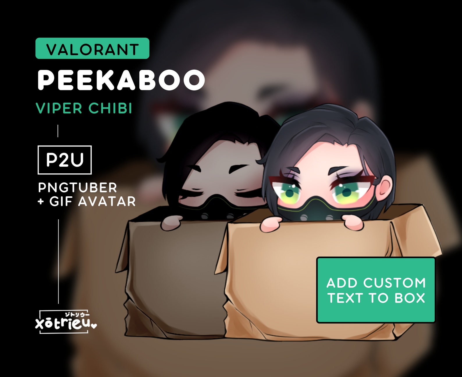 Valorant Viper Peekaboo PNGtuber / Cute Viper Chibi Emote / Twitch ...