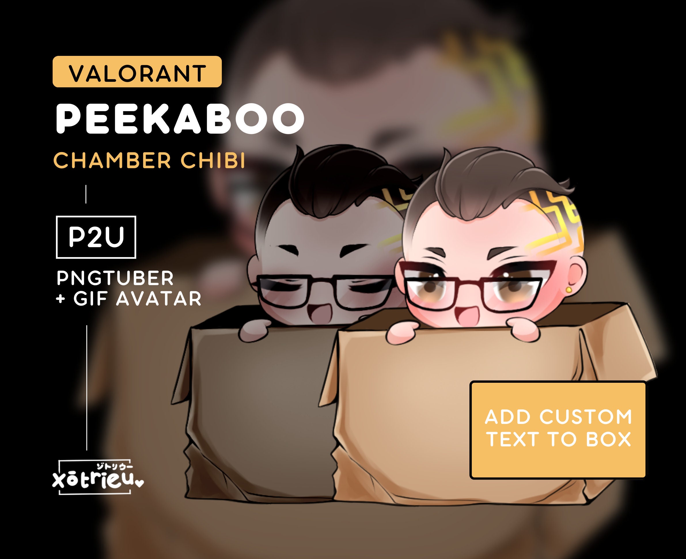 Valorant Chamber Peekaboo Pngtuber Cute Chamber Chibi Emote Twitch ...