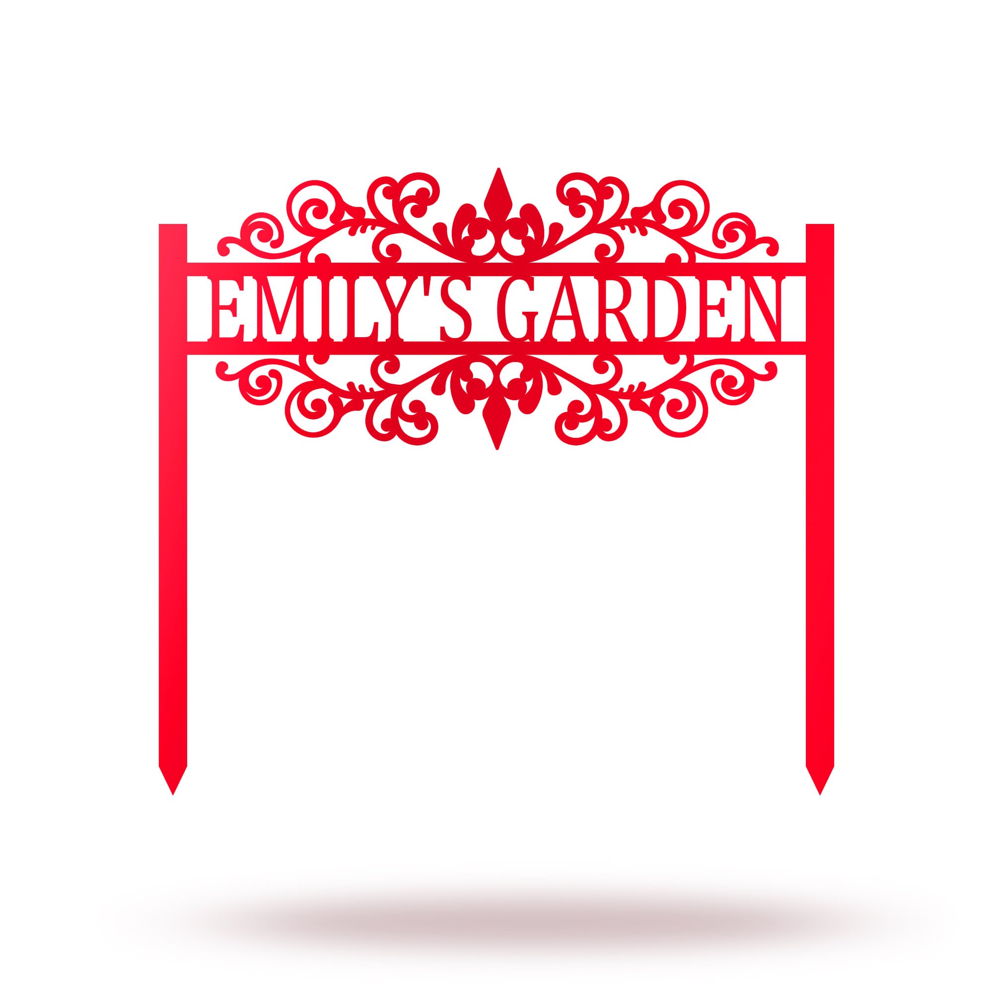 Custom Metal Garden Sign Metal Garden Stake Sign - Etsy UK