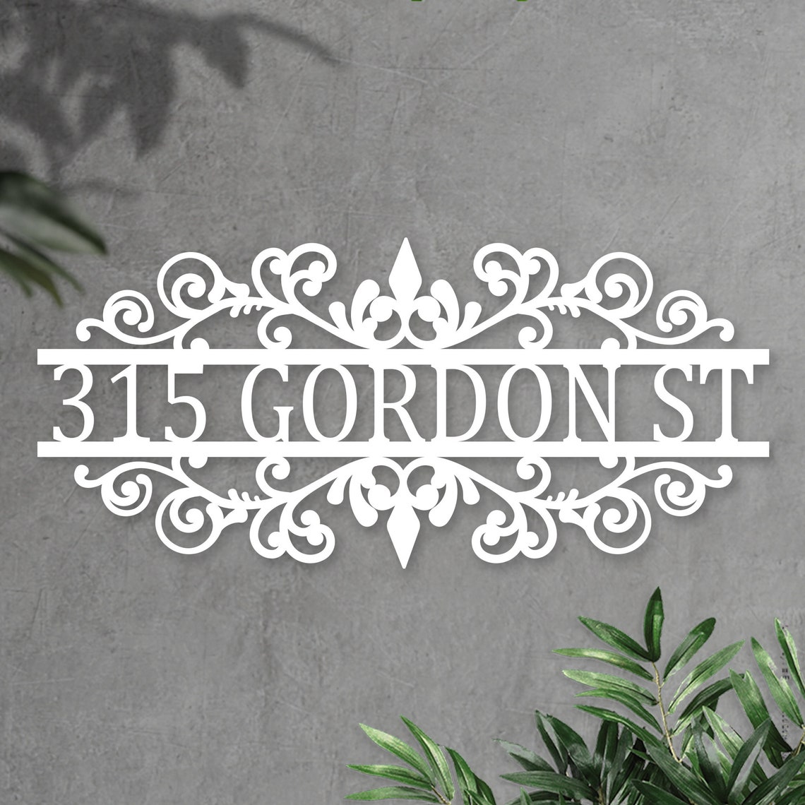 Personalized Address Metal Sign Custom Metal Wall Sign House - Etsy