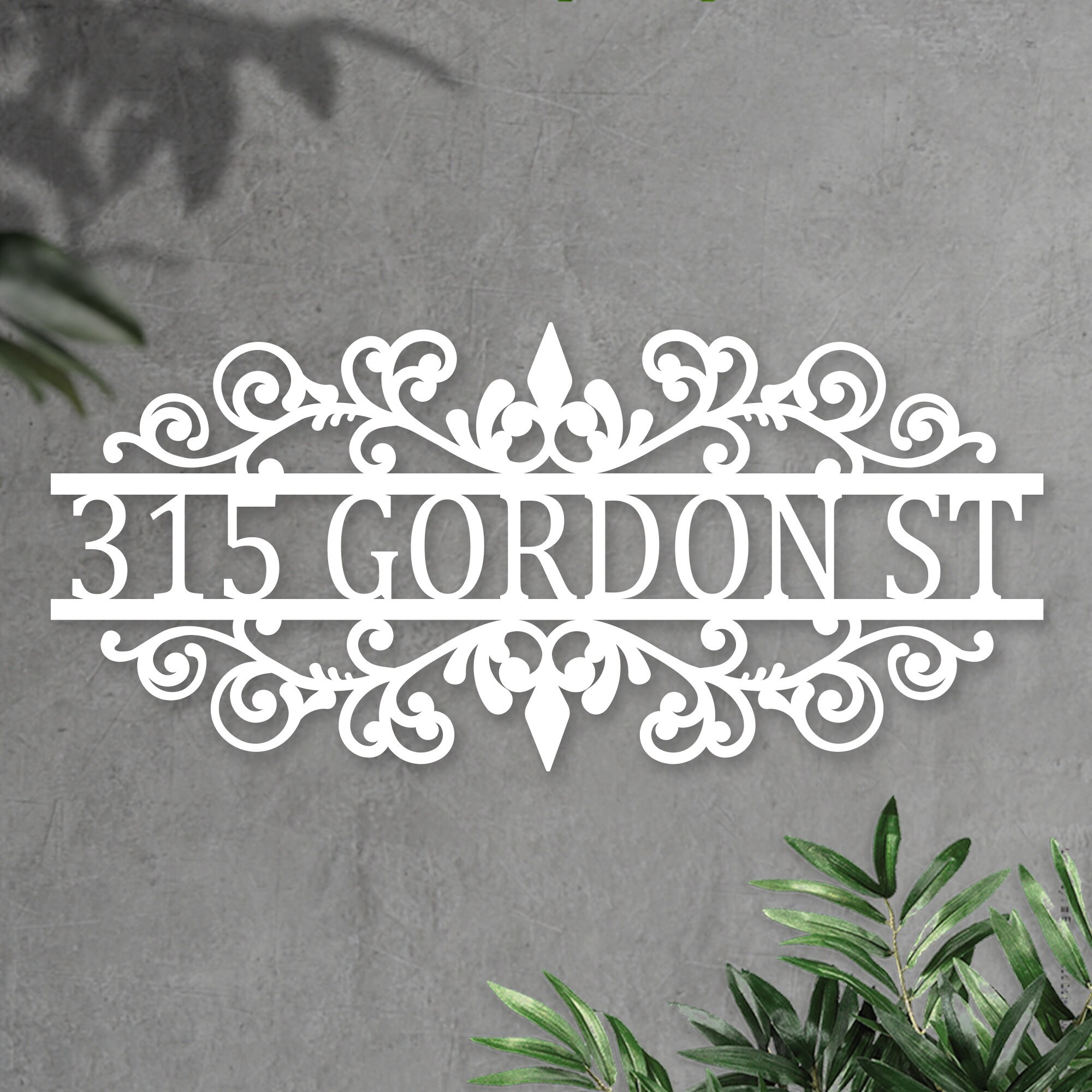 Personalized Address Metal Sign Custom Metal Wall Sign House - Etsy