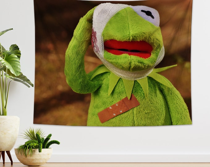 Kermit Frog Tapestry Art Print Tapestries Funny Tapestry - Etsy