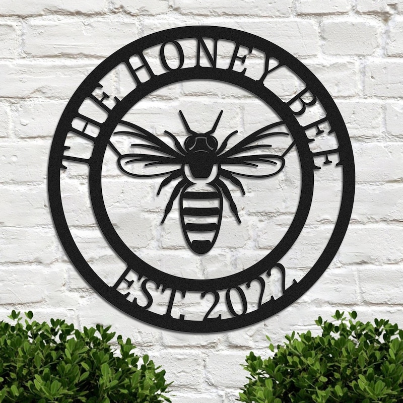 Metal Bee Sign - Etsy