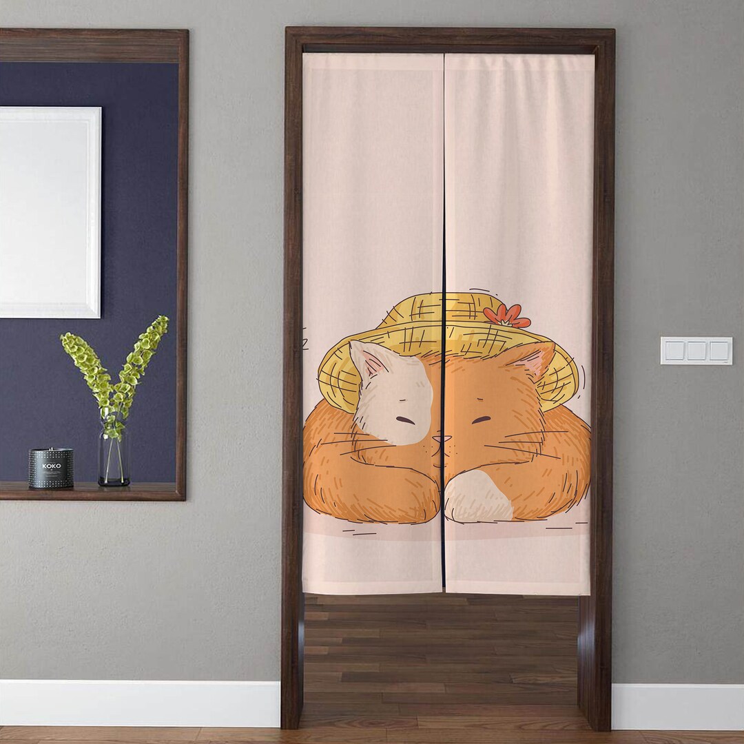 Japanese-style Art Noren Door Curtain Modern Minimalist Kawaii Cute ...