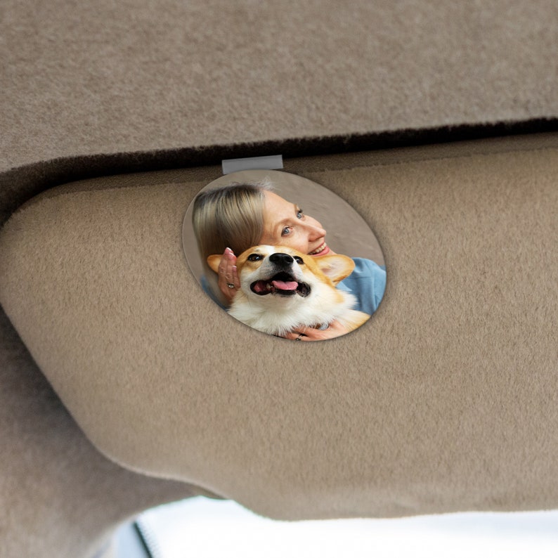 Custom Photo Car Visor Clip, Personalized Family Portrait Sun Visor ...