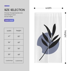 Japanese-style Art Noren Door Curtains, Modern Minimalist Food Pattern ...