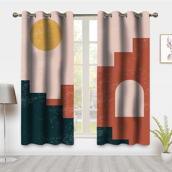 Mid Century Modern Curtains - Etsy