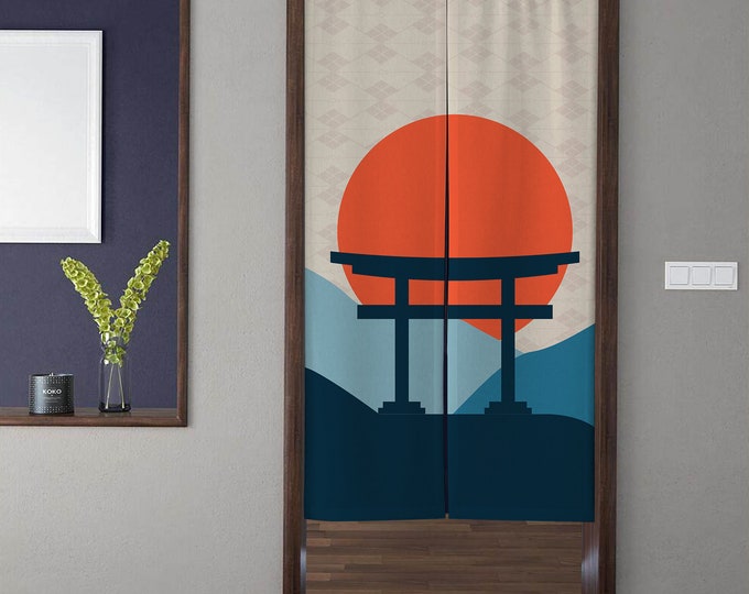 Noren Japanese Style Door Curtain Japanese Art Noren Drapes - Etsy