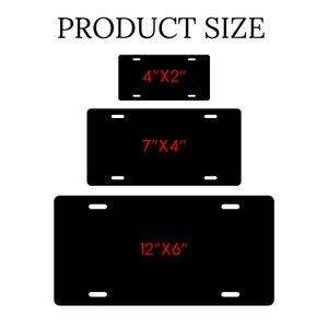 Customized Full Size License Plate, Customized Text\picture Rust Free ...