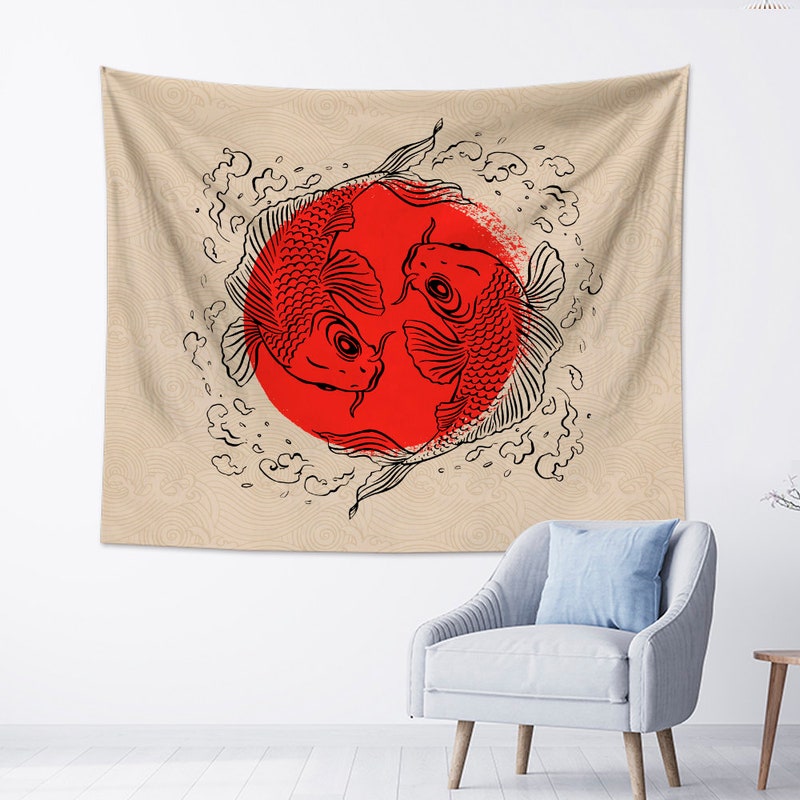 Japanese Tapestry - Etsy