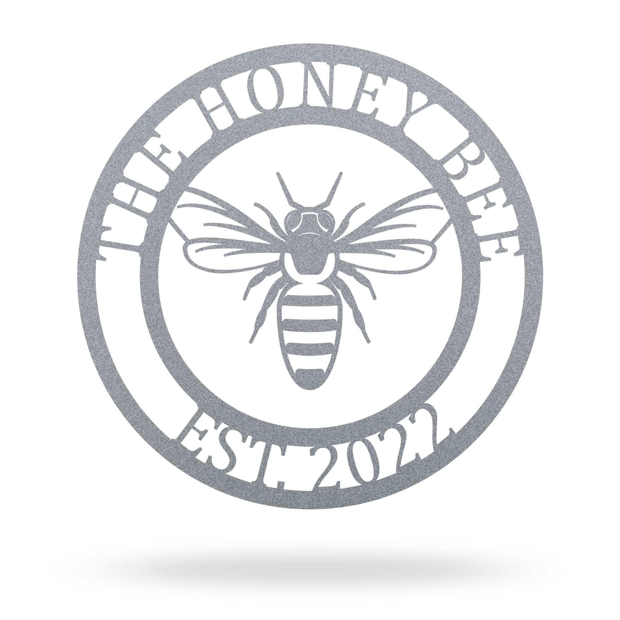 Custom Honey Bee Name Sign | Personalized Metal Bee House Sign | Metal ...