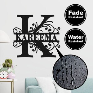 Personalized Metal Family Last Name Sign/custom First Name Sign/metal ...