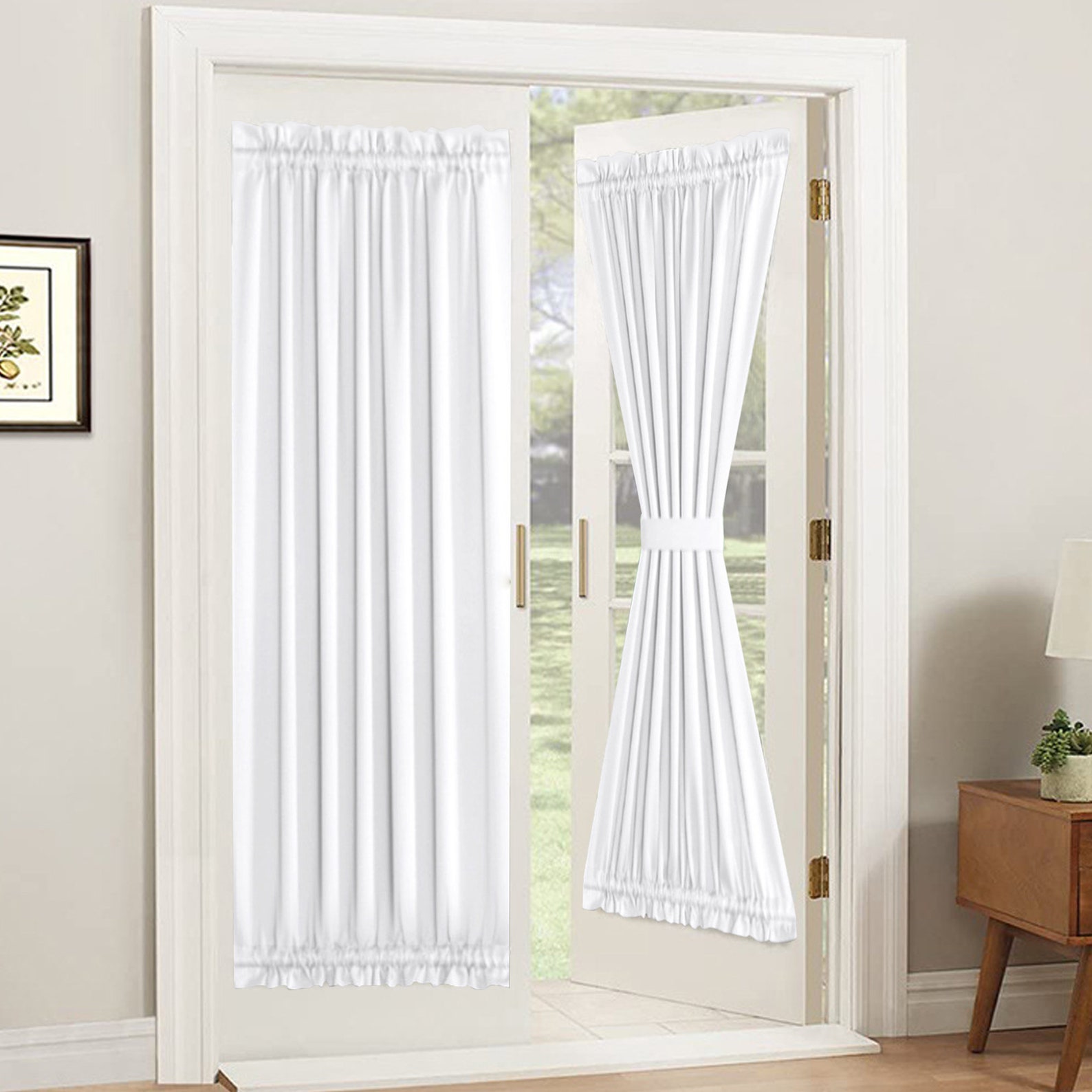 Blackout Door Curtain Sidelight Window Treatment Drapes for Door Window ...