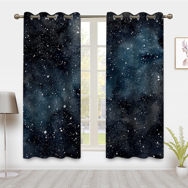 Blue Curtains - Etsy