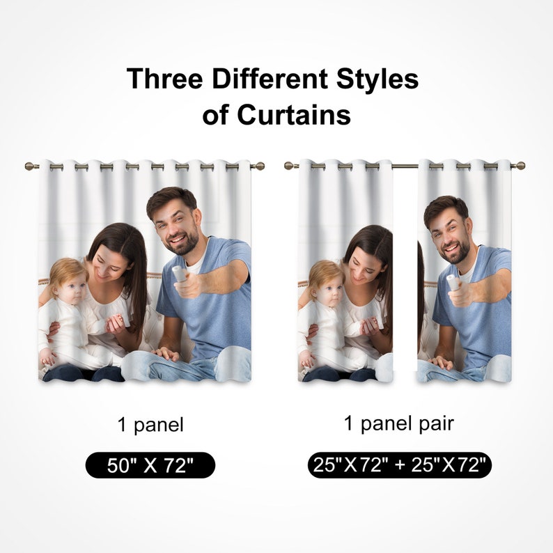 Ocean Blue Window Curtain Wave Curtains Ocean Window Drapes 2 Panels ...