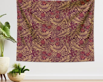 Red Wall Tapestry | Etsy