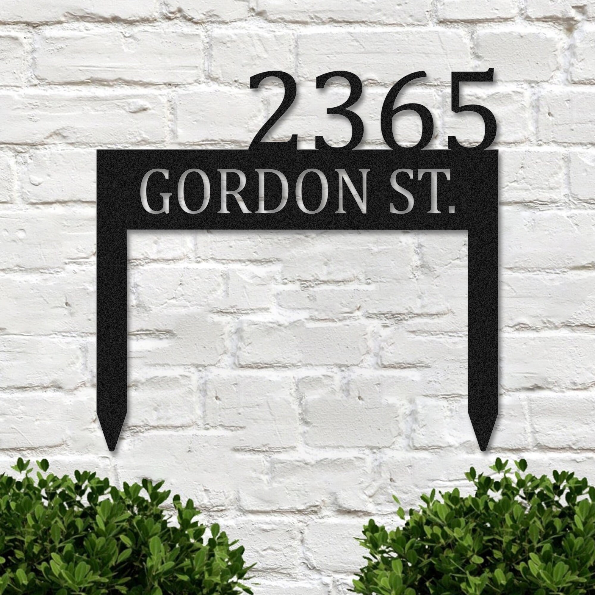Personalized House Numbers Address Stake Sign Custom Name - Etsy