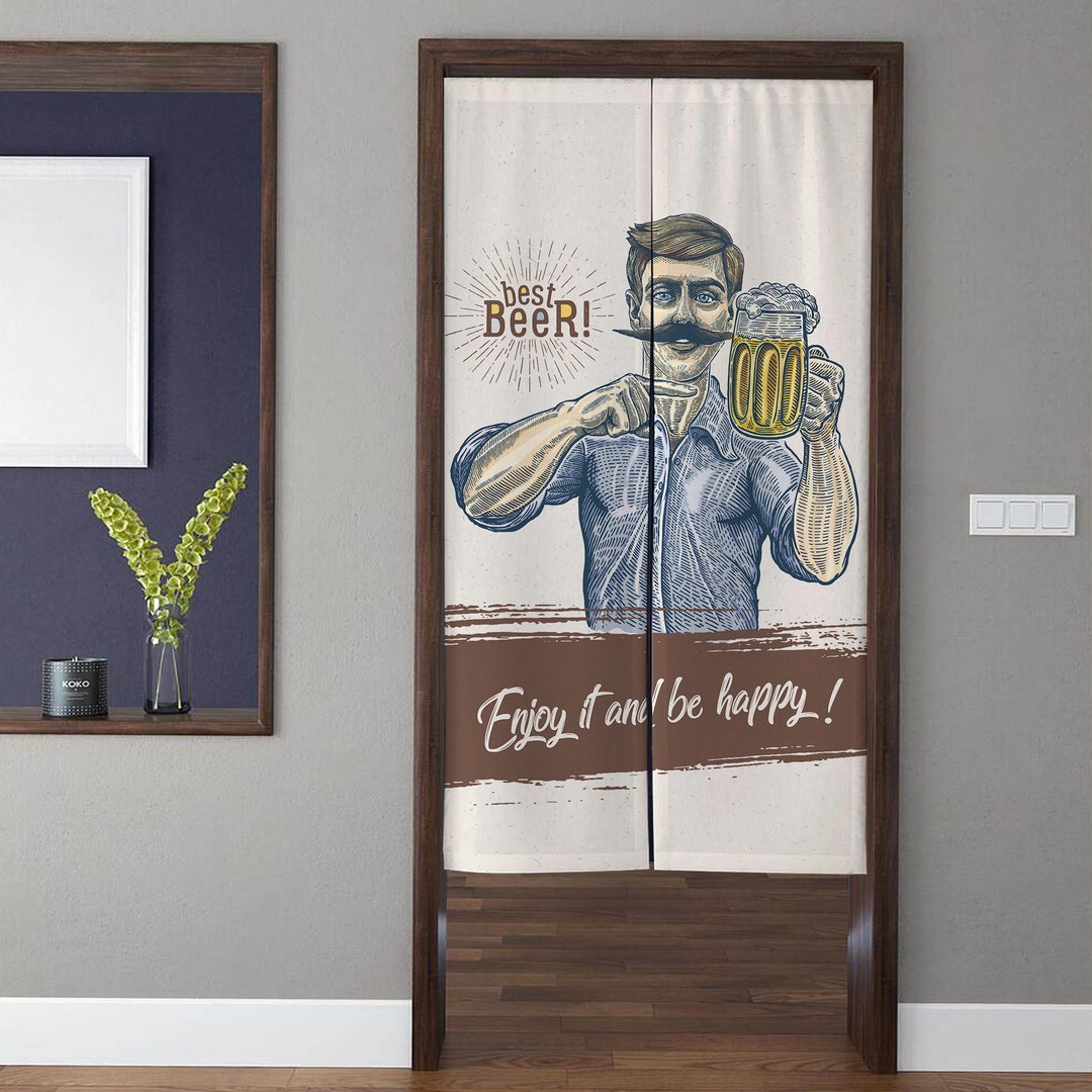 Modern Minimalism Art Noren Door Curtains Best Beer Bar Restaurant ...