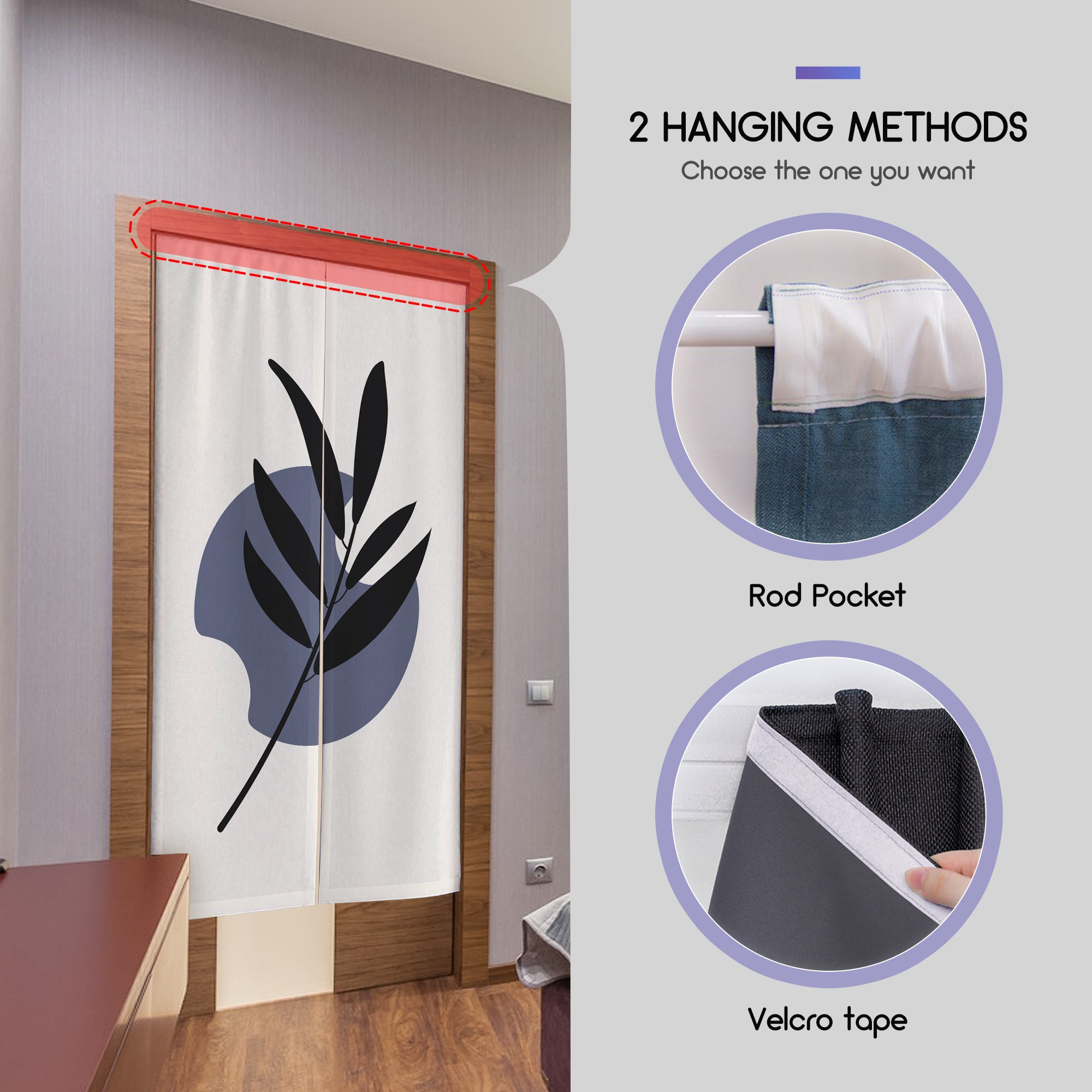 Noren Japanese Kitchen Door Curtain Restaurant Privacy - Etsy