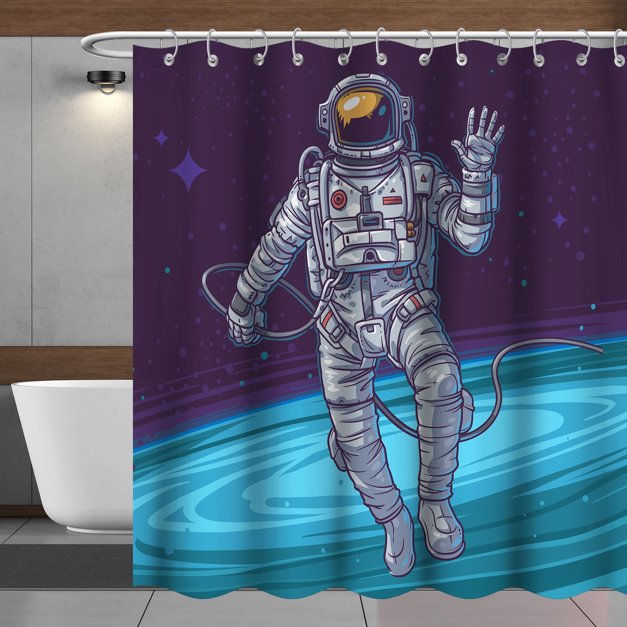 Astronaut Taking A Shower