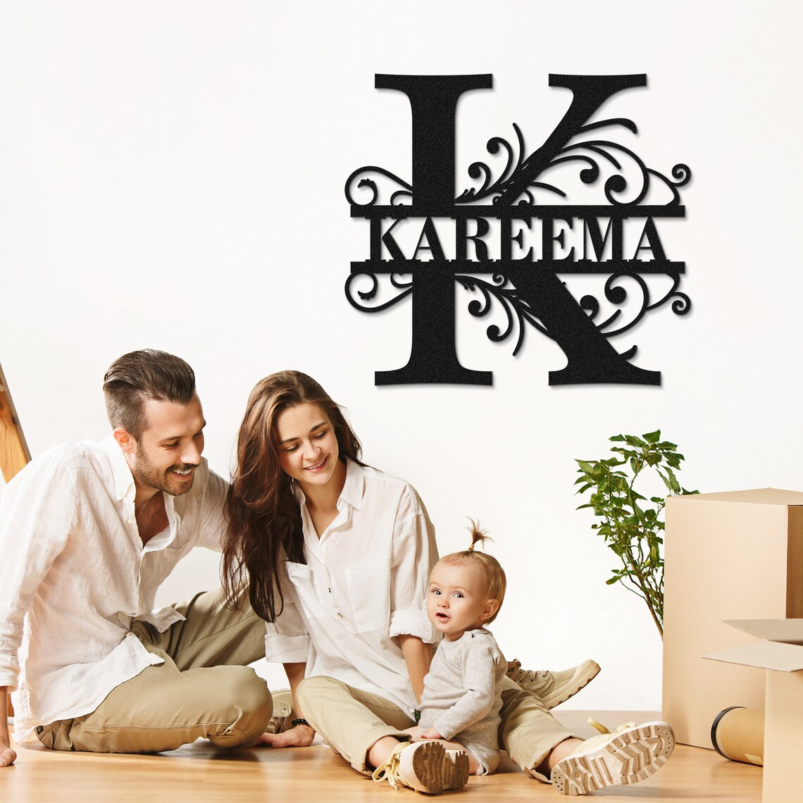 Personalized Metal Family Last Name Sign/custom First Name Sign/metal ...