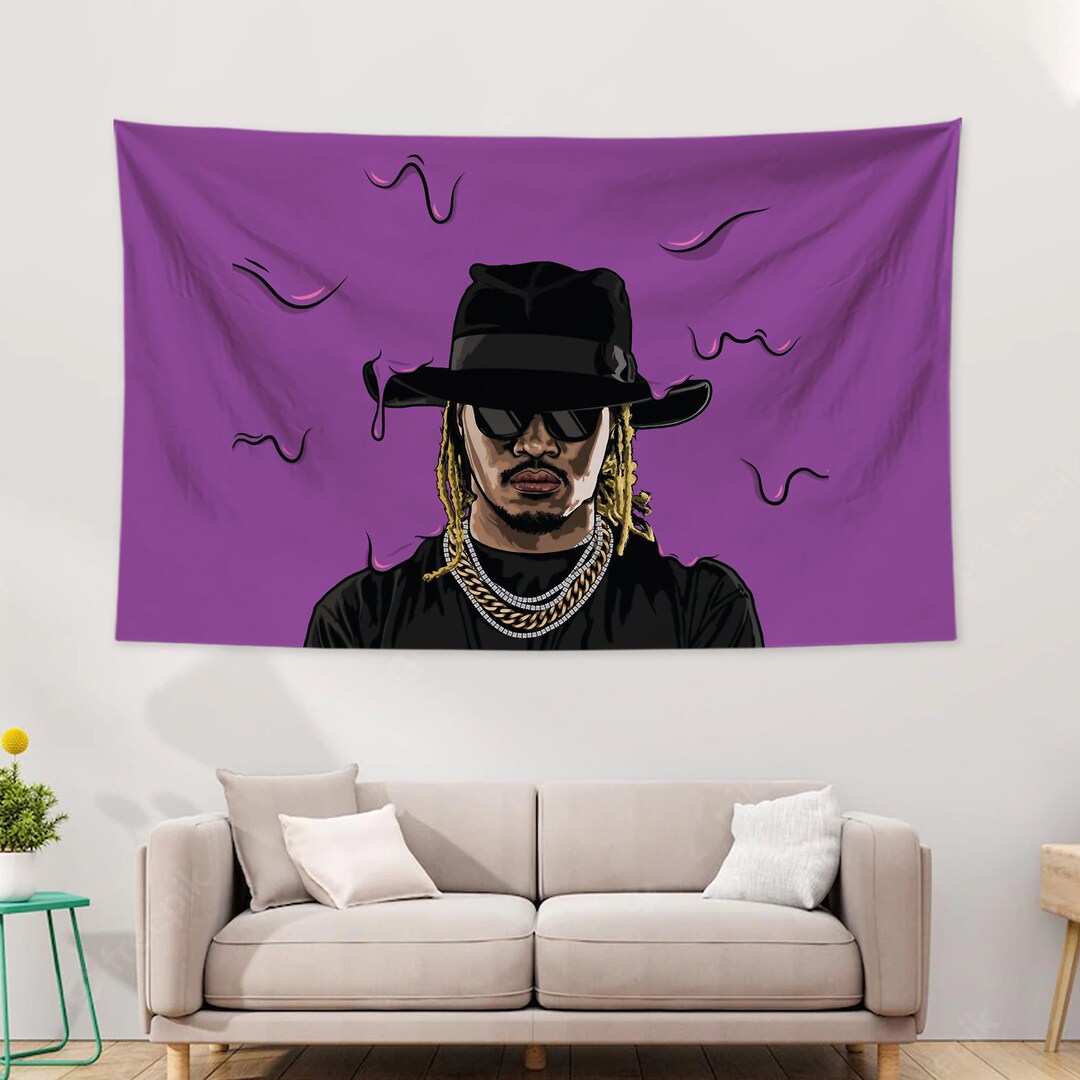 Future Hendrix Rapper Para Art Tapestry Simple Funny Pattern Wall ...