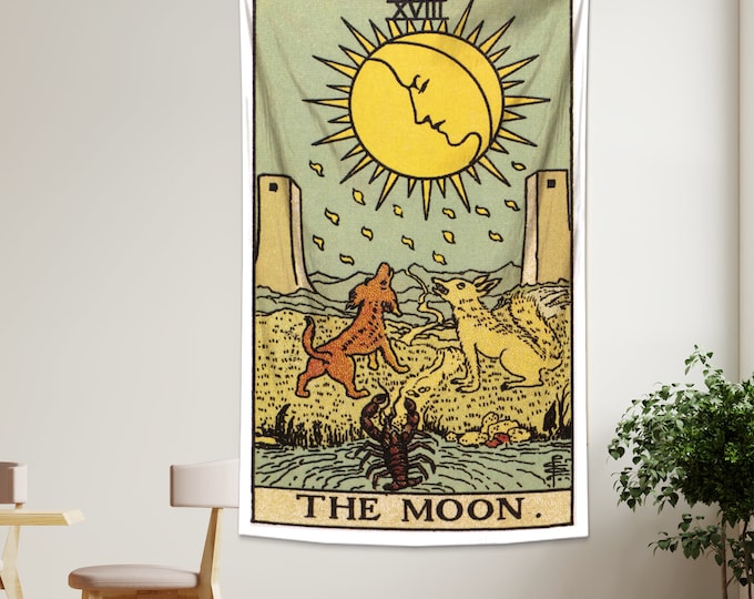 Moon Tarot Tapestry - Etsy