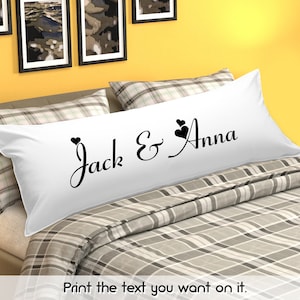 Custom Body Pillow With Picture Text, Customized Photo Long Body ...