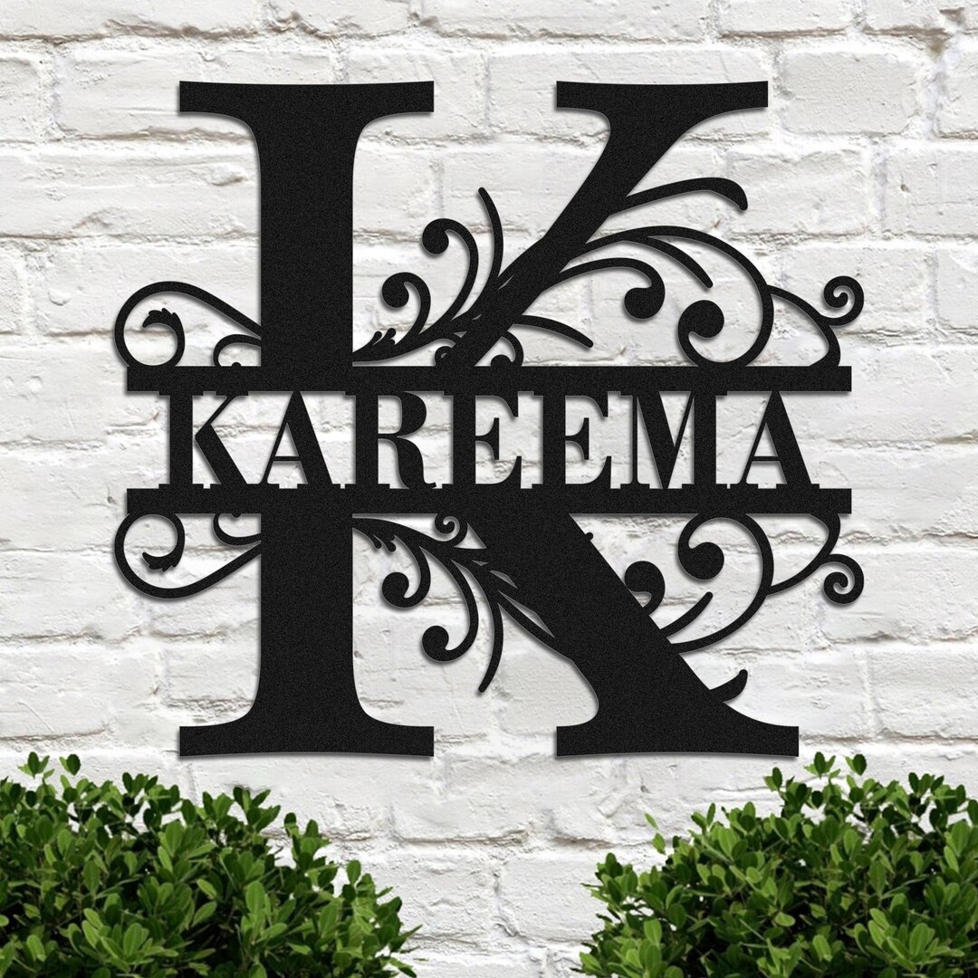 Personalized Metal Family Last Name Sign/custom First Name Sign/metal ...