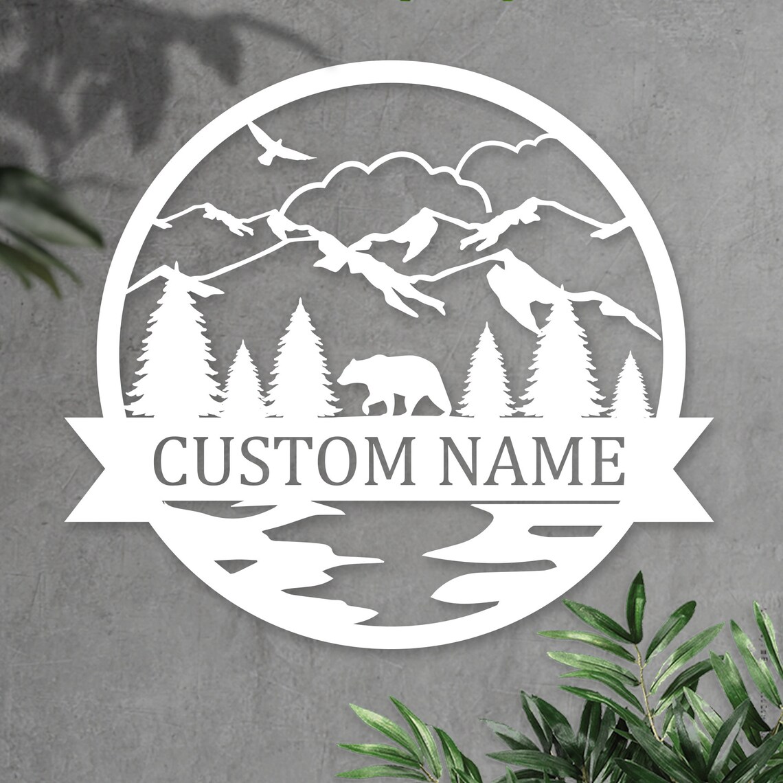 Custom Bear Metal Sign Bear Metal Wall Art Nature Wall Art - Etsy