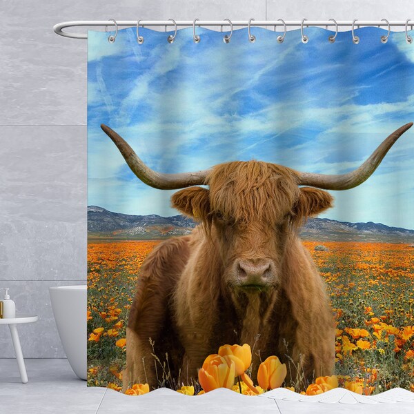 Cow Shower Curtain - Etsy