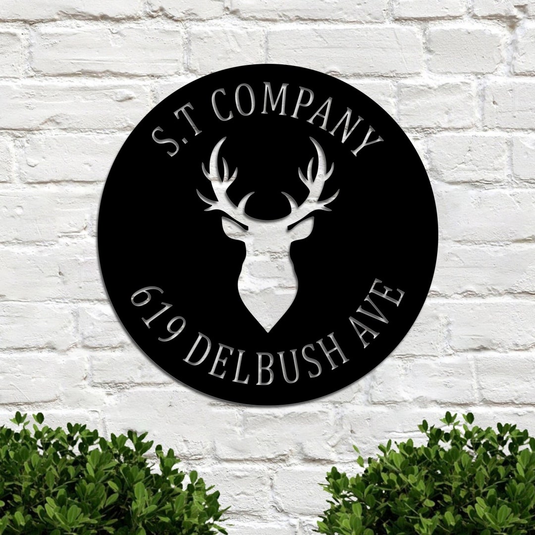 Custom Company Logo Metal Sign, Personalized Enterprise Symbolize ...