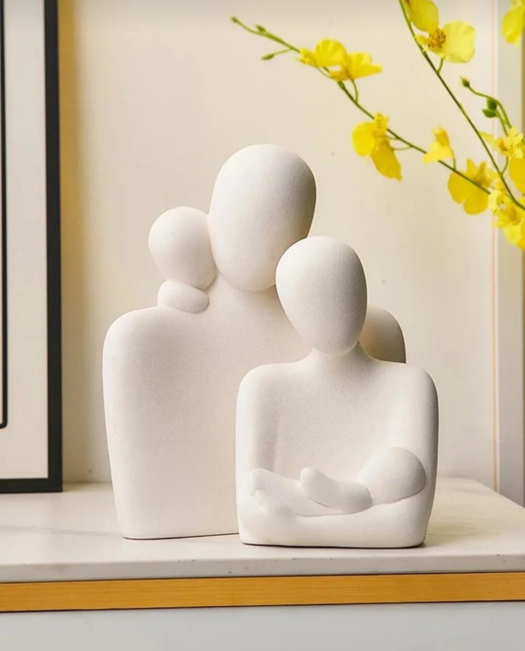 Handcrafted Decorative Family With Child and Baby Object Figurine ...