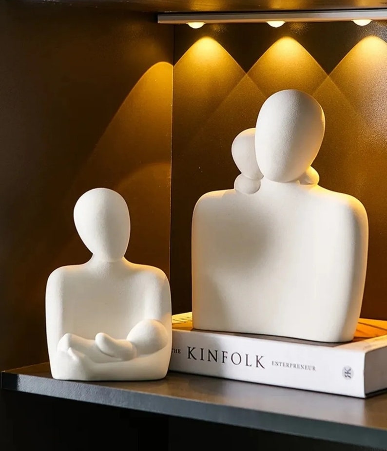 Handcrafted Decorative Family With Child and Baby Object Figurine ...