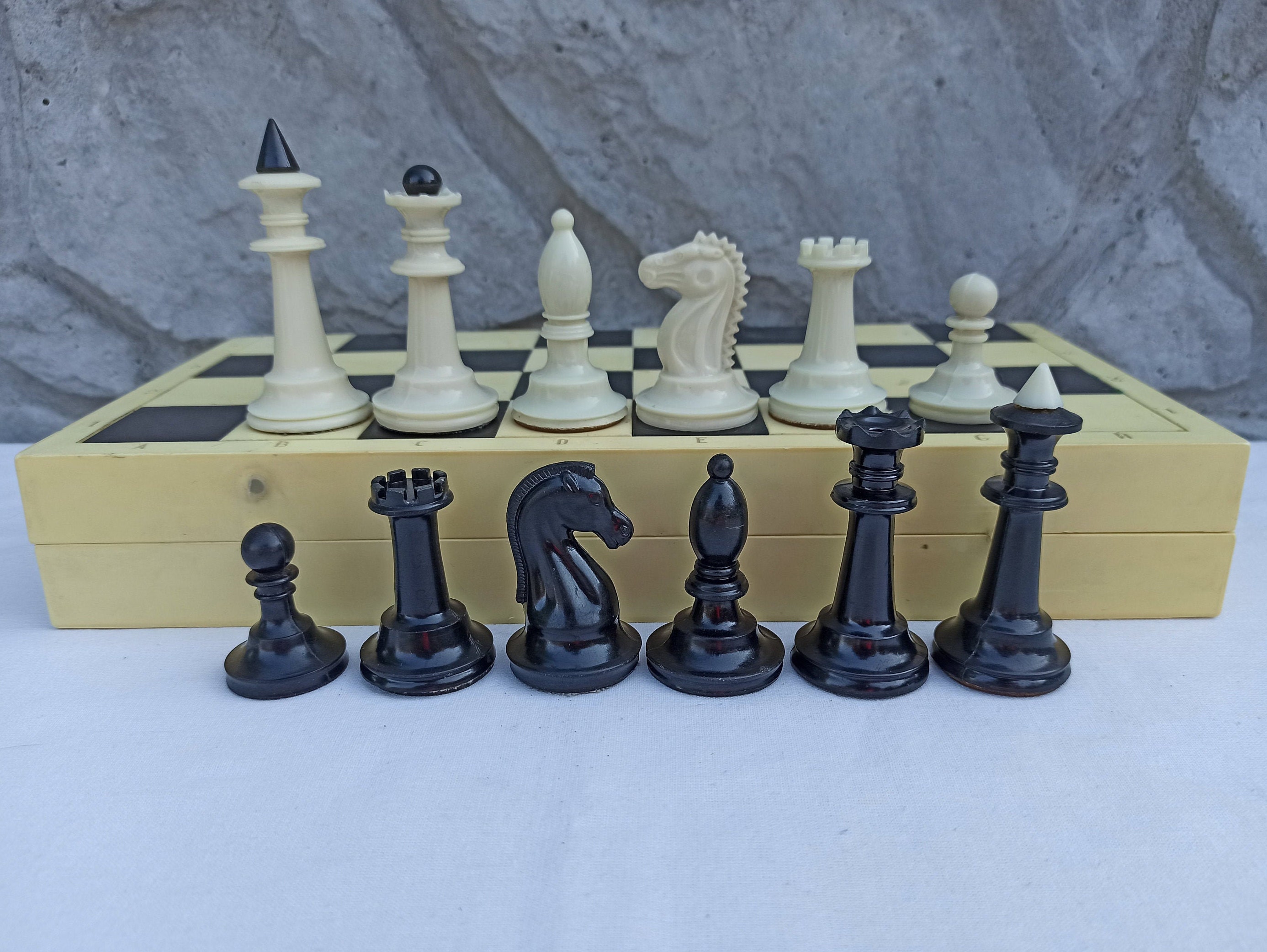 Old Chess Set Vintage Ukraine Game Old Chess Set Ukranian - Etsy