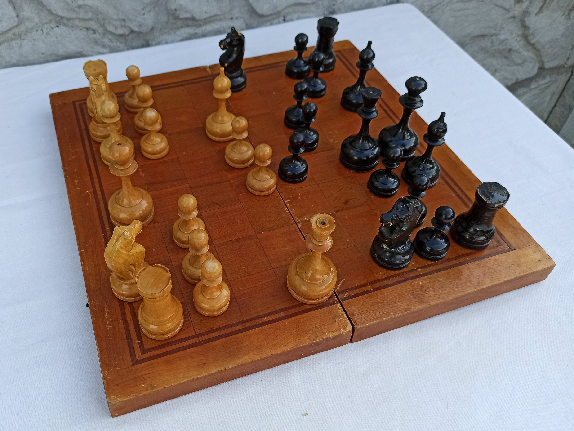 Large Chess Set Tournament Chess Set Ukraine Vintage - Etsy
