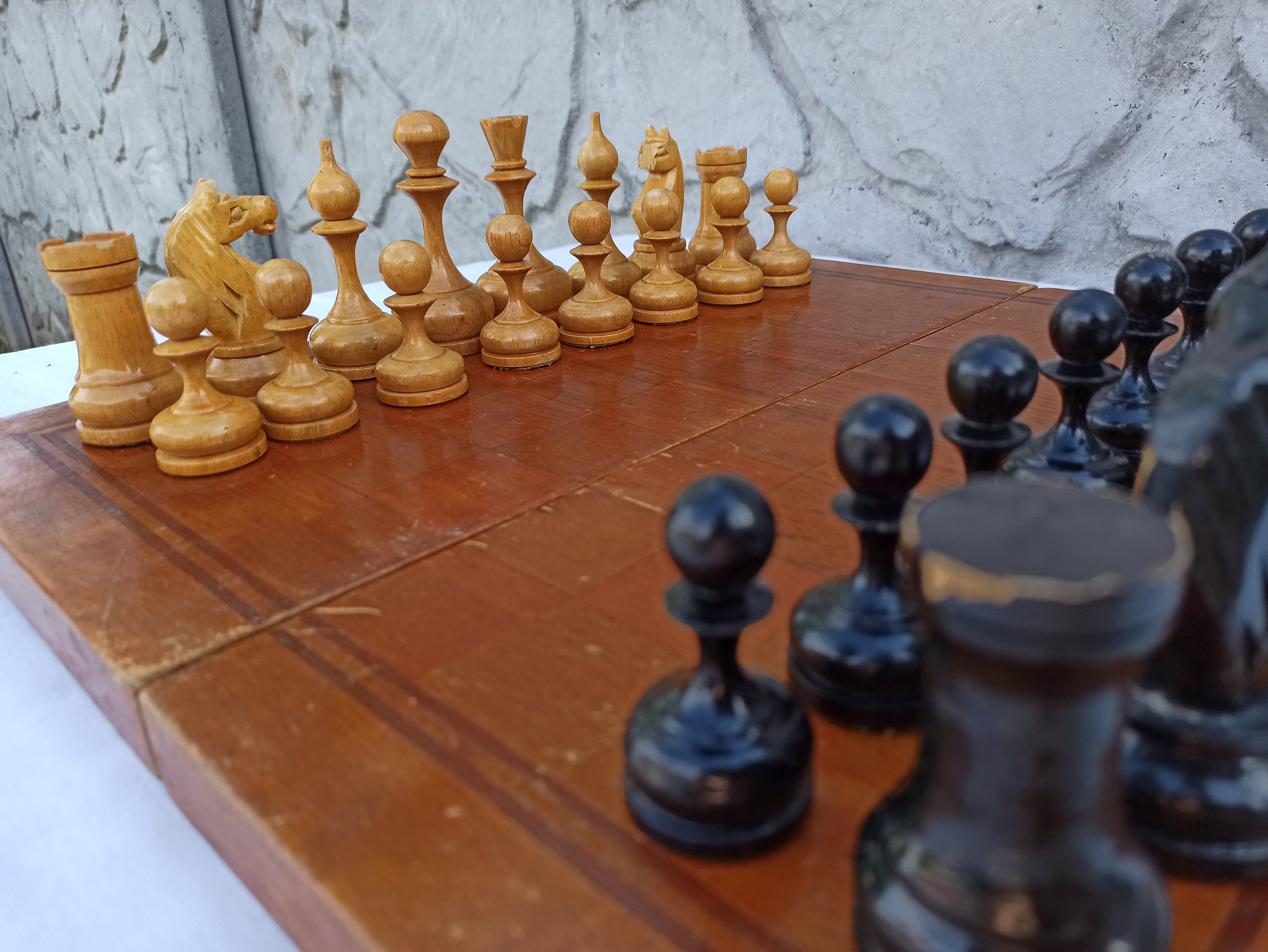 Large Chess Set Tournament Chess Set Ukraine Vintage - Etsy