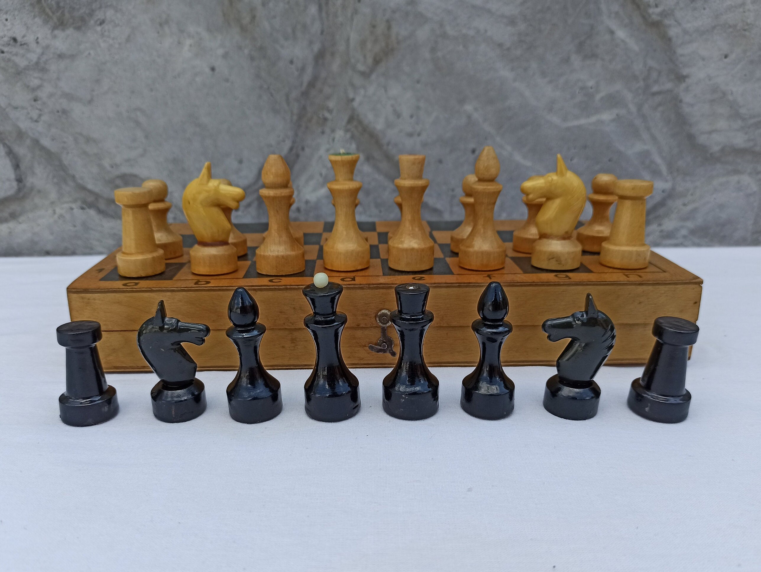Ukraine Chess Set Vintage, Chess Sets Wood, Old Ukranian Vintage Chess ...