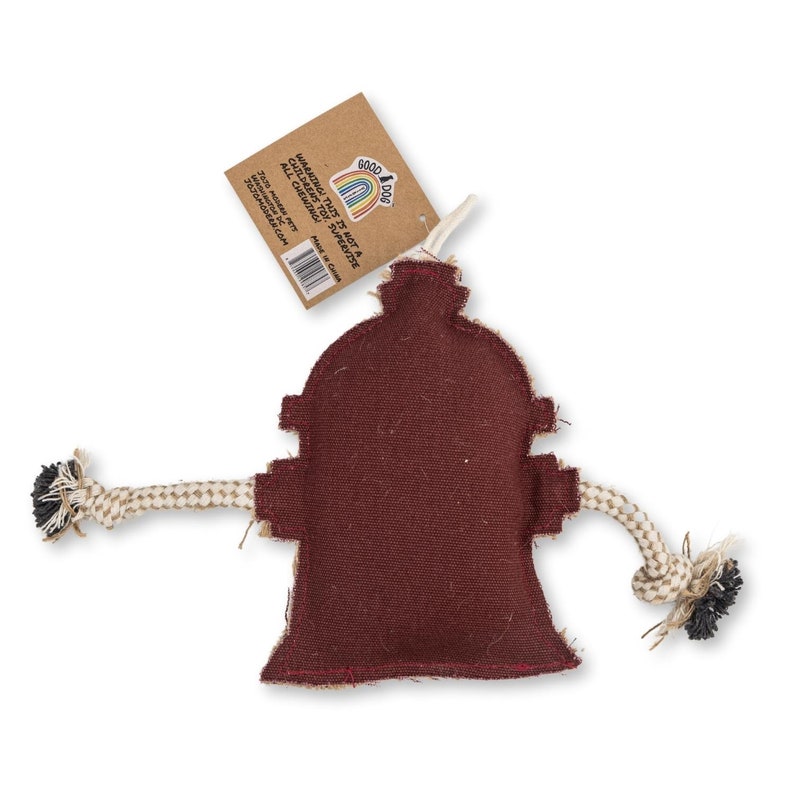 Sustainable Fire Hydrant Canvas & Jute Chew Toy for Dogs - Etsy