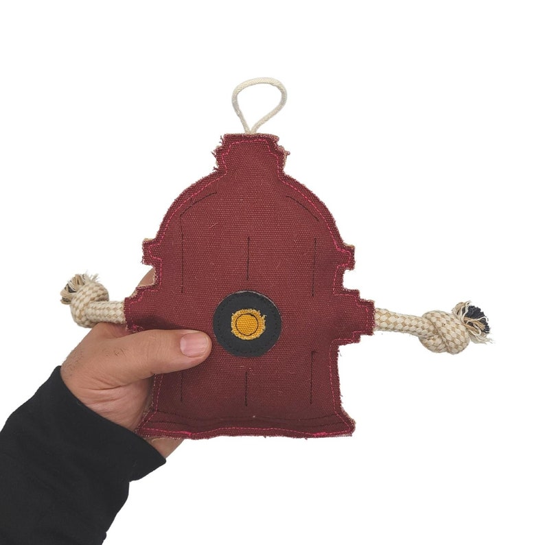 Sustainable Fire Hydrant Canvas & Jute Chew Toy for Dogs - Etsy