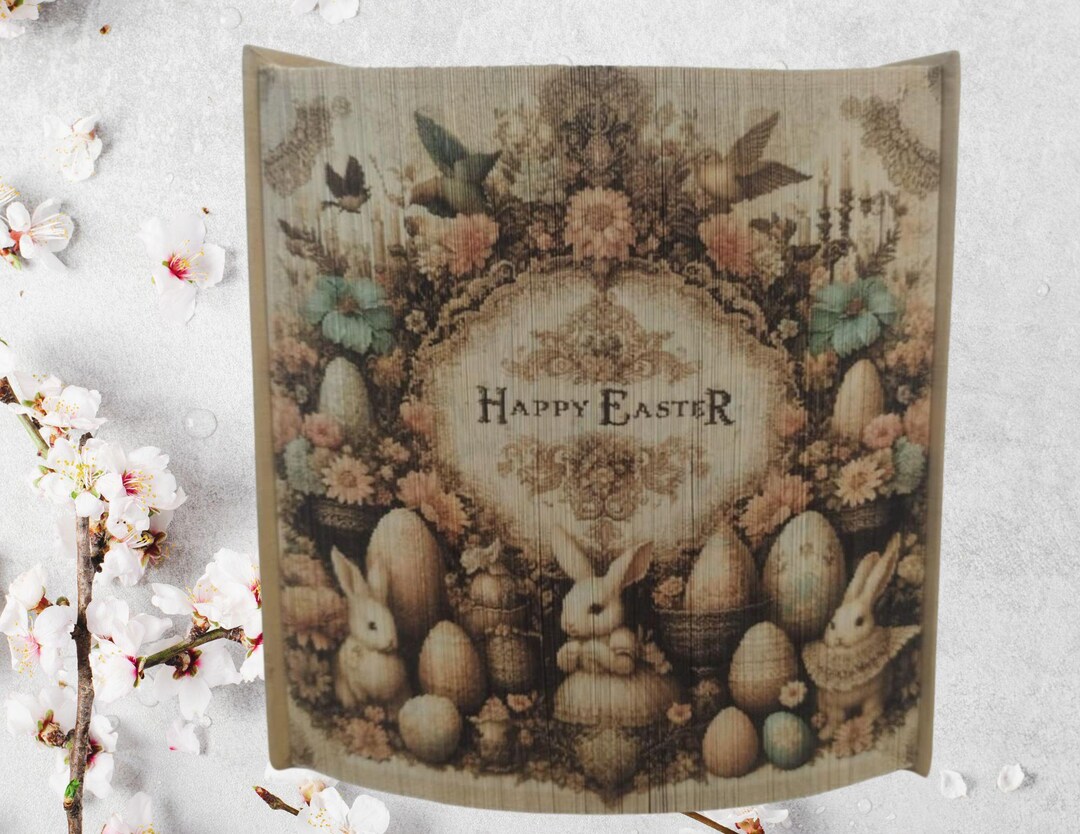 HAPPY EASTER VINTAGE + Bonus Mini Pattern - Fore-edge Photo Strip Book ...