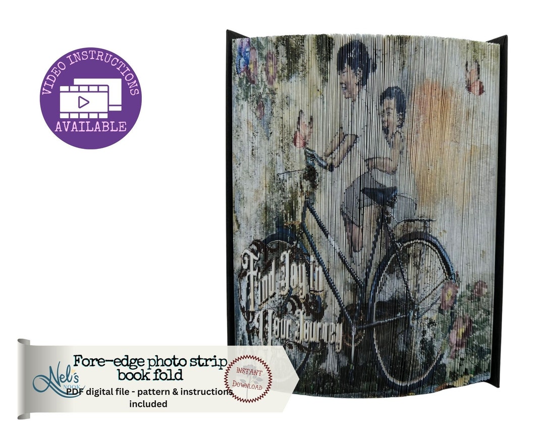 FIND JOY in Your Journey - Fore-edge Photo Strip Book Fold Pattern Only ...