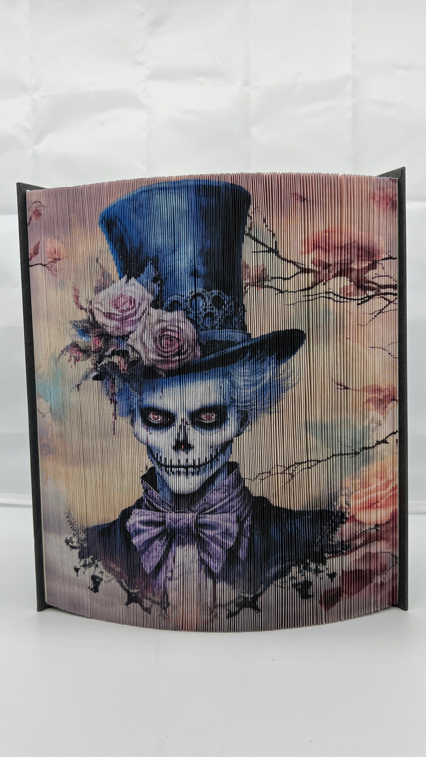 VICTORIAN SKELETON PORTRAIT - Fore-edge Photo Strip Book Fold Pattern ...