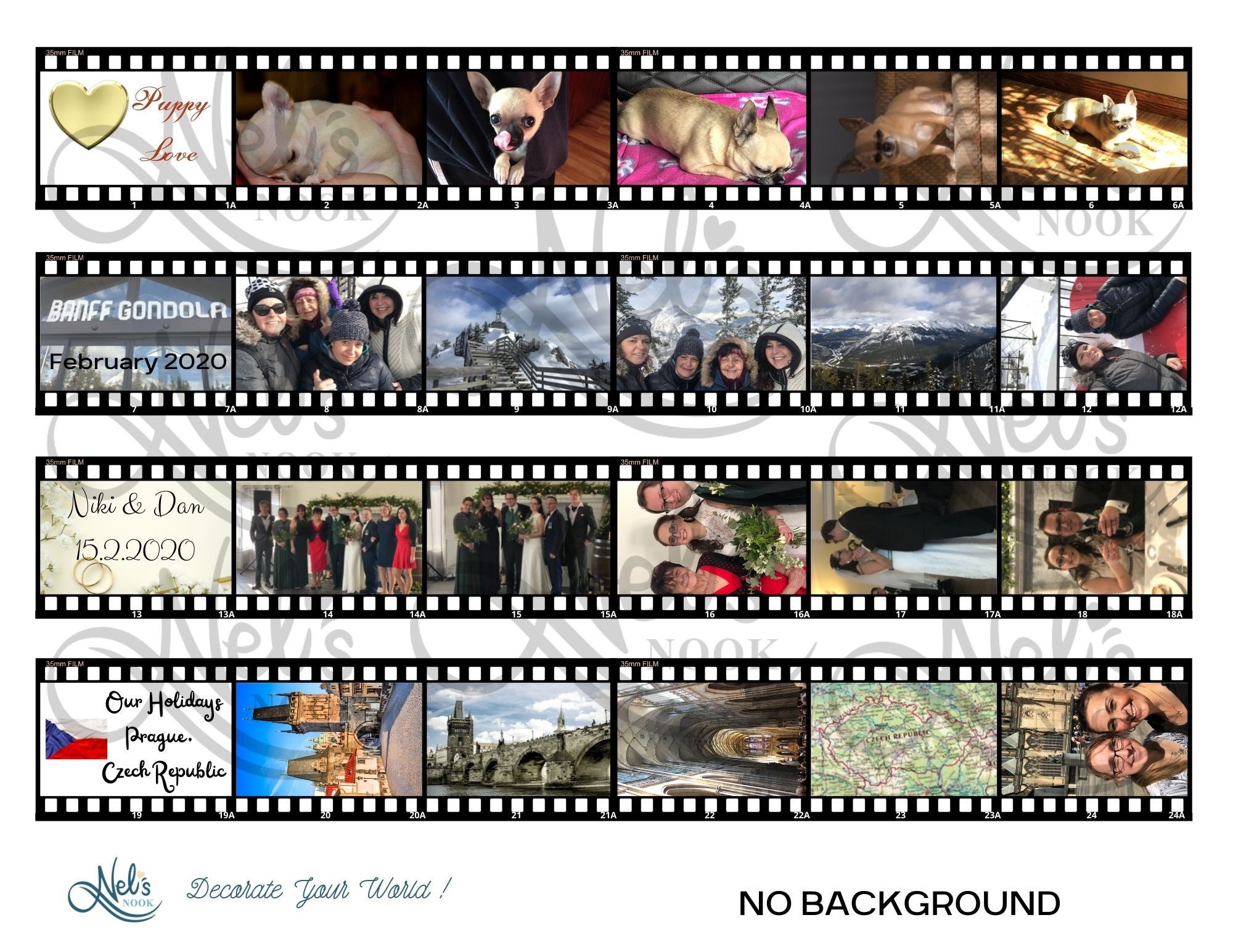 CUSTOM & PERSONALIZED Film Strips/printable Film Strips, Digital ...