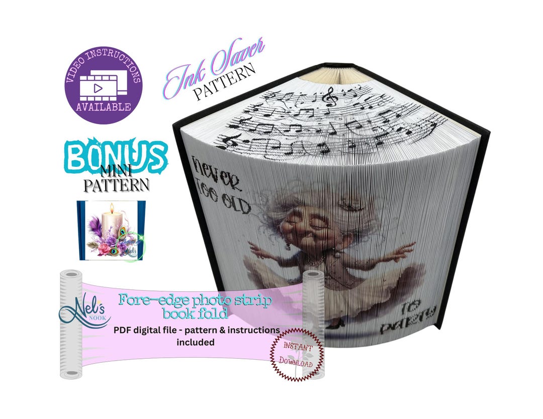 NEVER Too OLD to PARTY Grandma Mini Bonus for 2-in-1 Fold Fore-edge ...