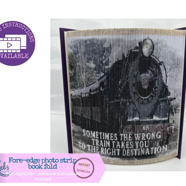 Custom Fore Edge Book Fold Pattern - Etsy