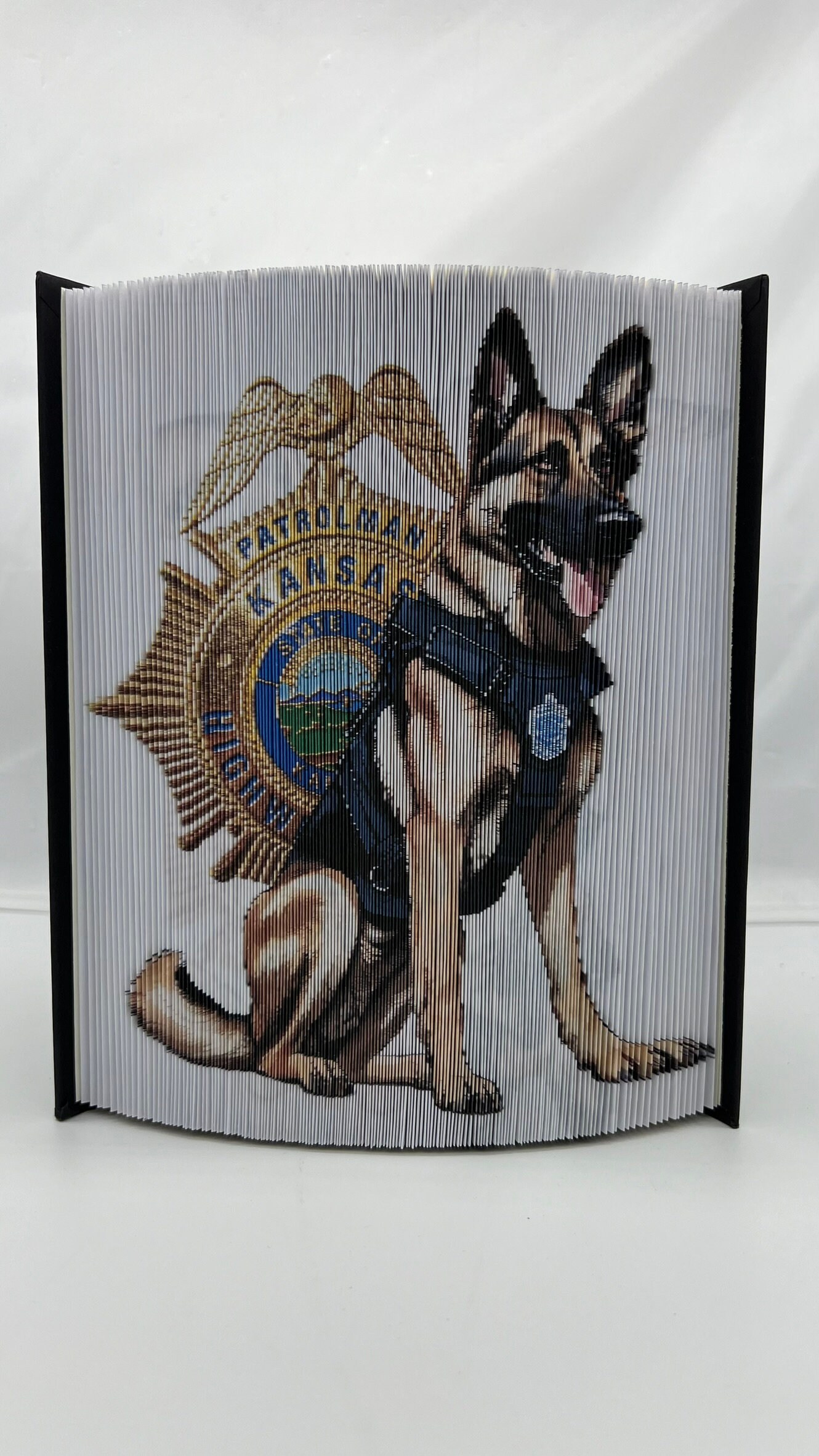 KANSAS City Police Dog Fore-edge Photo Strip Book Fold Pattern Only ...
