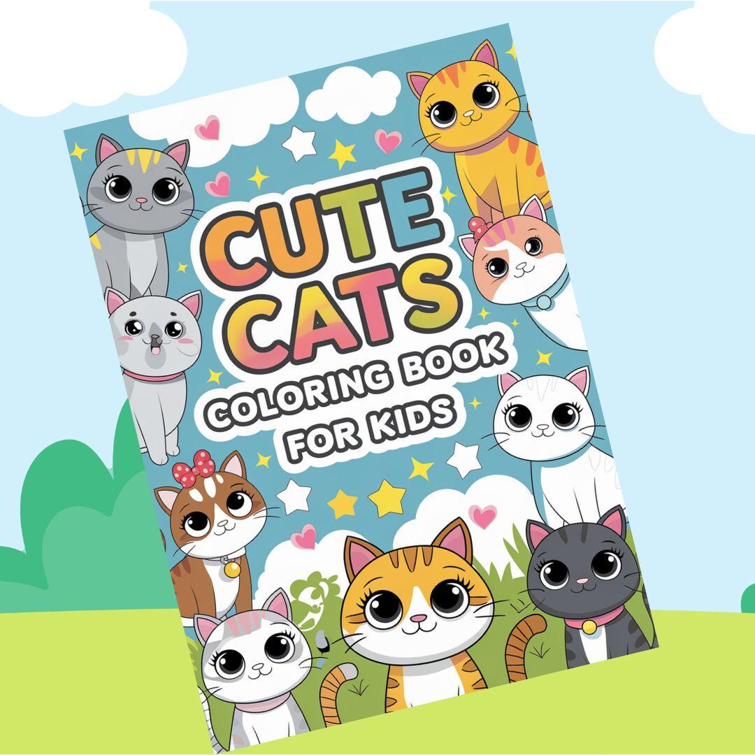 70 Cute Cats Coloring Pages for Young Kids, Cats Printable Coloring ...